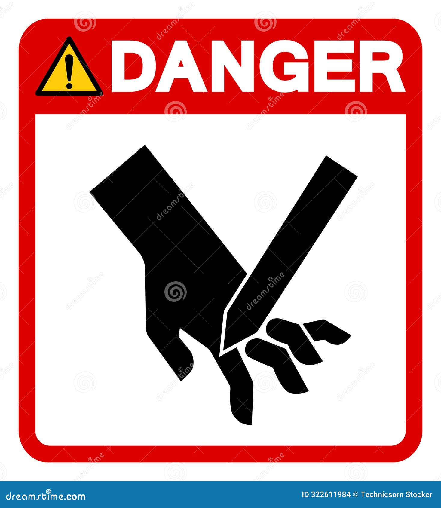 Danger Blade Hazard Symbol Sign, Vector Illustration, Isolate on White ...