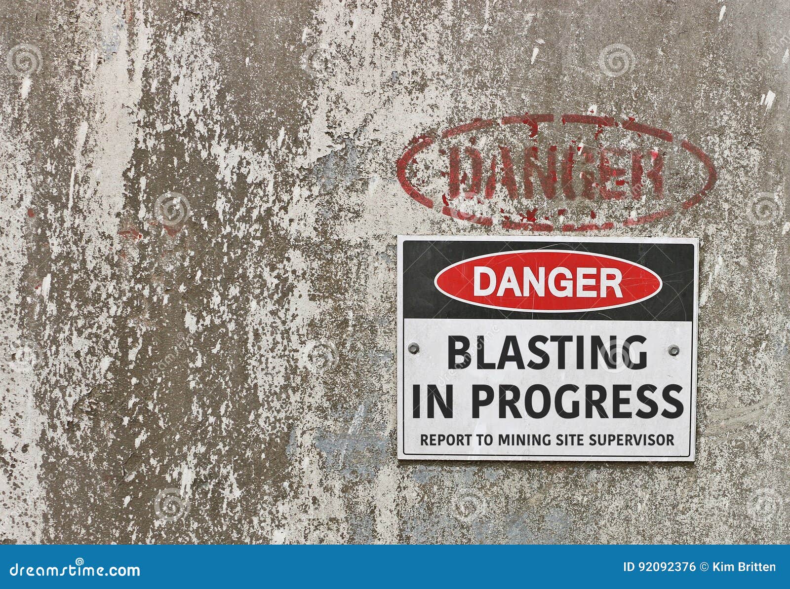 Danger, Blasting Area, Authorized Personnel Only, Stay Away, Hazard ...