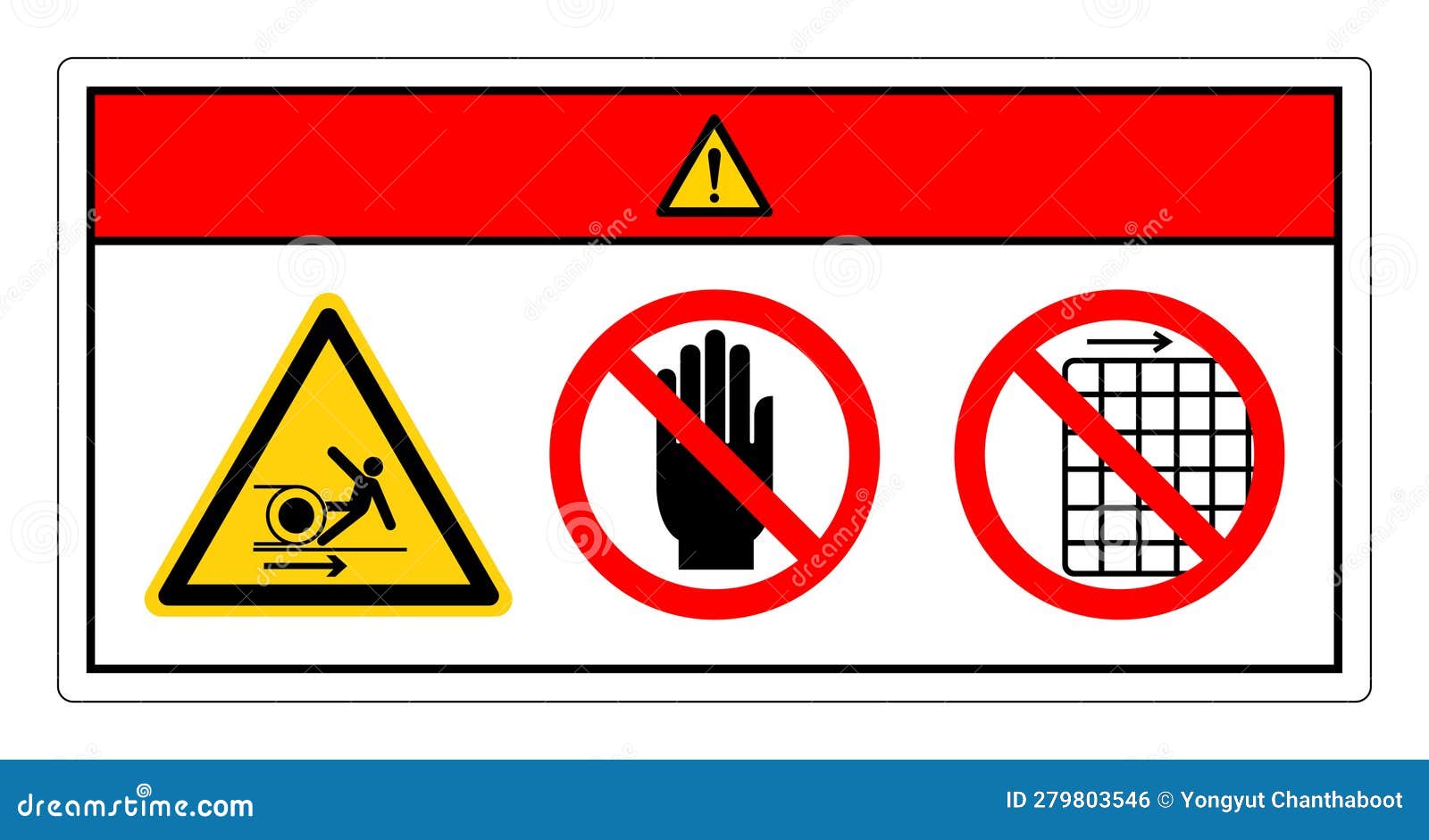 Danger Body in Rollers Do Not Touch and Do Not Touch and Do Not Remove ...