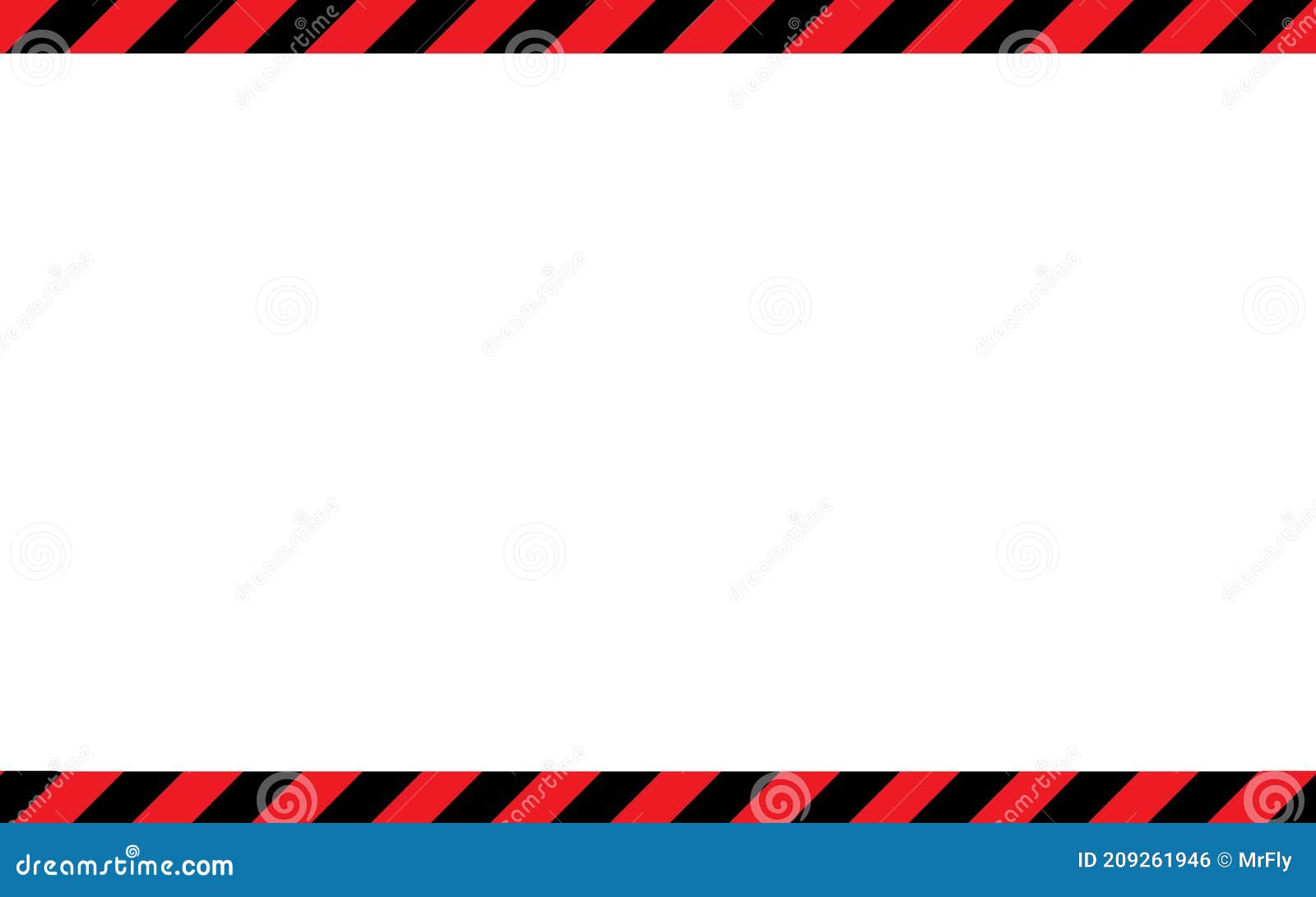 Danger, Red and Black Border, Vector Illustration Stock Vector ...