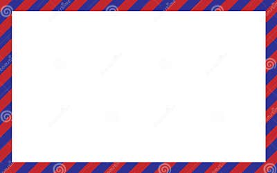 Danger, Red and Blue Border, Vector Illustration Stock Vector ...