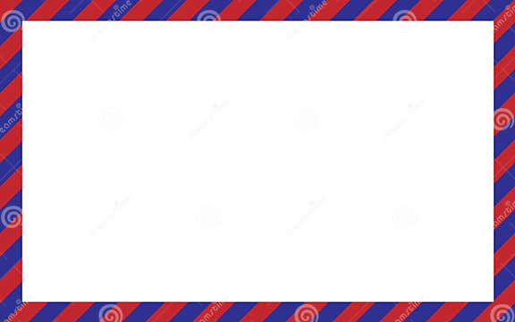 Danger, Red and Blue Border, Vector Illustration Stock Vector ...