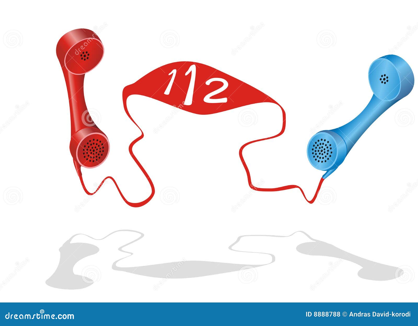 Danger, call 112 stock vector. Illustration of consultant - 8888788