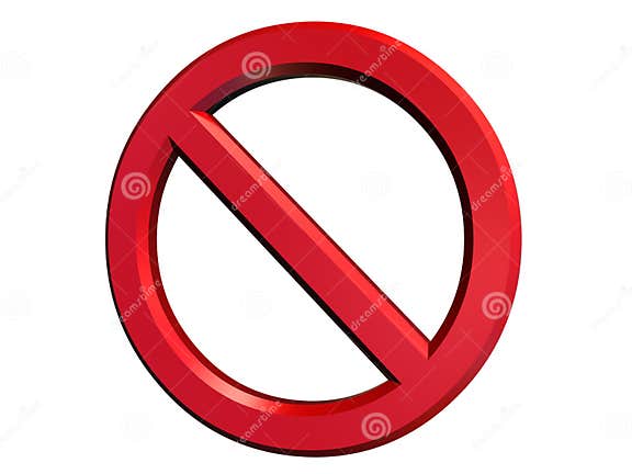 Danger or cancel sign stock illustration. Illustration of hand - 3053964