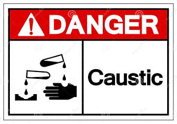 Danger Caustic Symbol Sign, Vector Illustration, Isolate on White ...