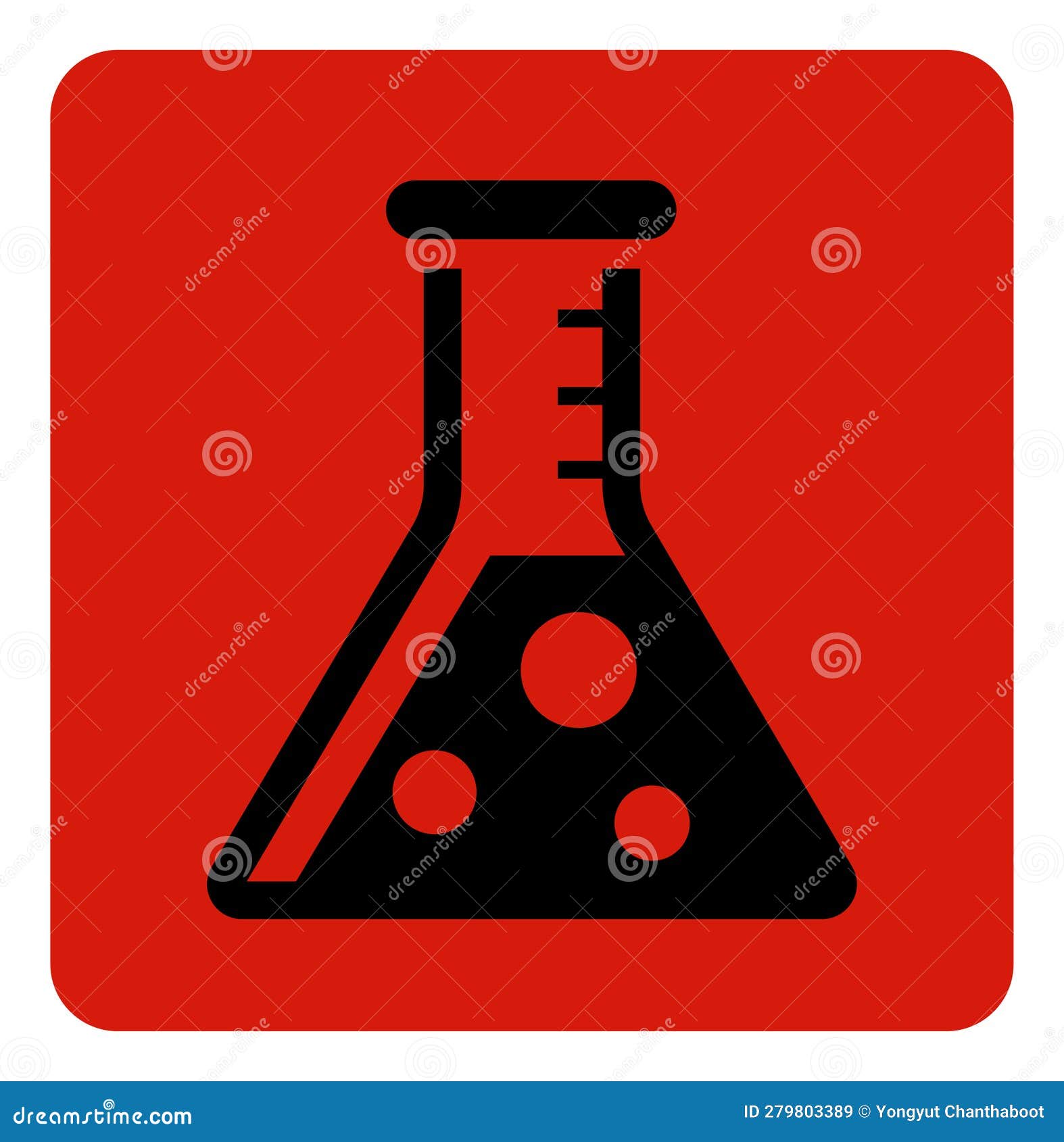 Danger Chemical Storage Area Symbol, Vector Illustration, Isolate on ...