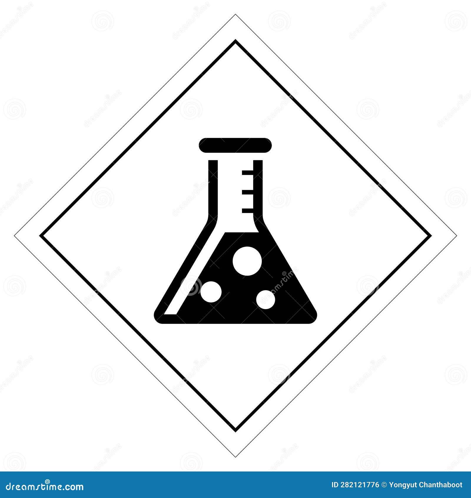 Danger Chemical Storage Area Symbol, Vector Illustration, Isolate on ...