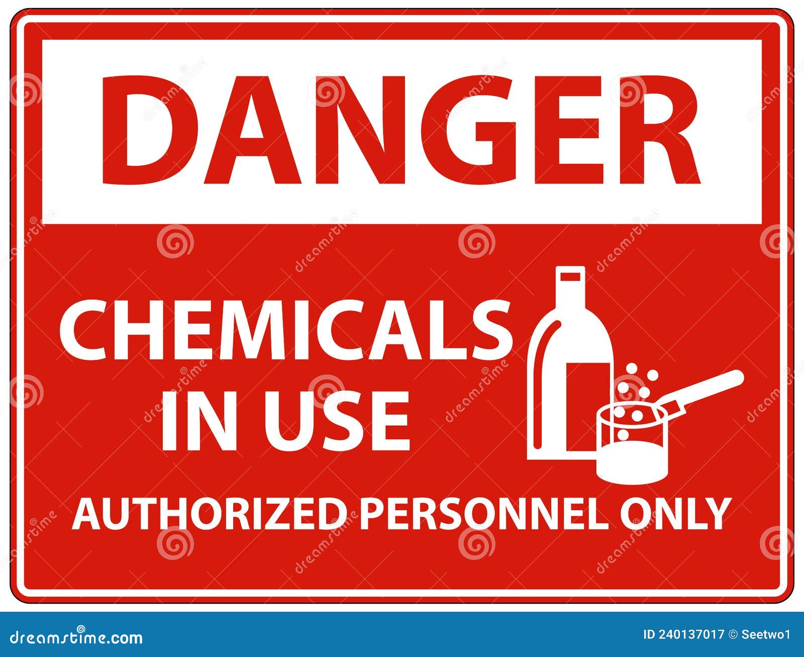 Danger Chemicals in Use Symbol Sign on White Background Stock Vector ...