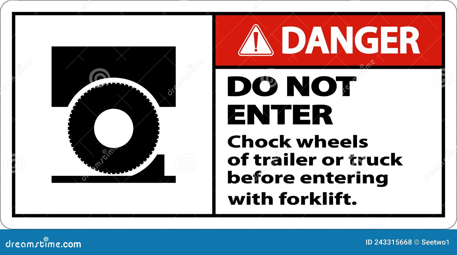 Danger Chock Wheels Symbol Sign, Vector Illustration, Isolate On White ...