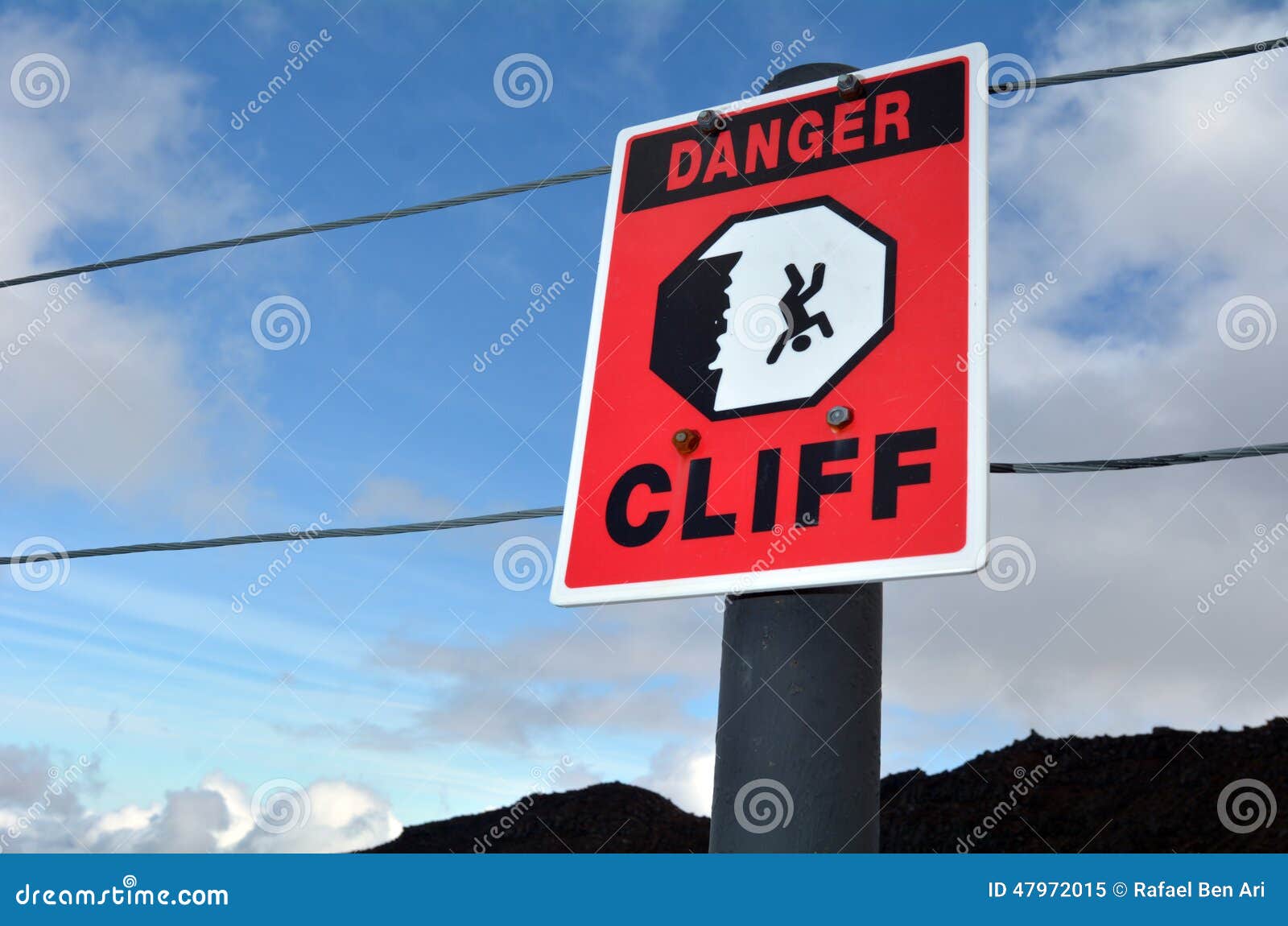 Danger Cliff Stock Photo - Image: 47972015