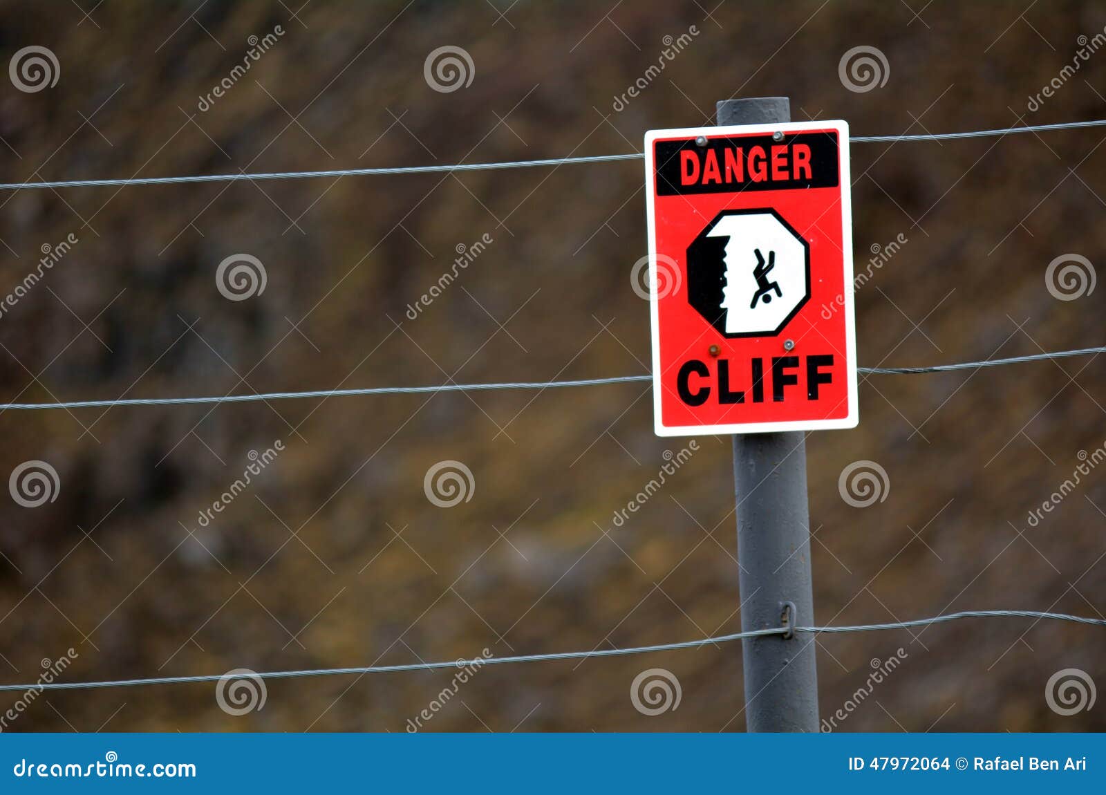 Danger Cliff stock photo. Image of falling, hillside - 47972064