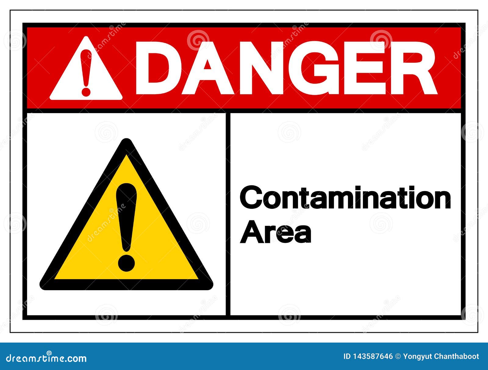 Danger Contamination Area Symbol Sign ,Vector Illustration, Isolate on ... Danger Contamination Area Symbol Sign ,Vector Illustration, Isolate on ...