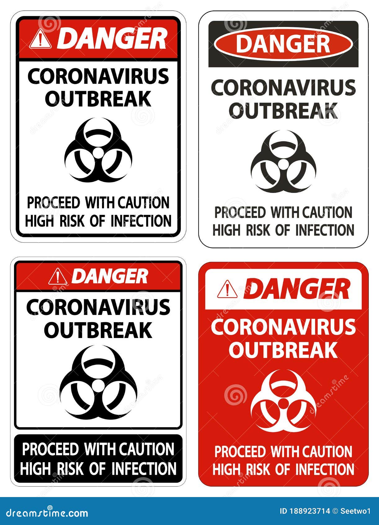 Danger Coronavirus Outbreak Sign Isolate on White Background,Vector ...