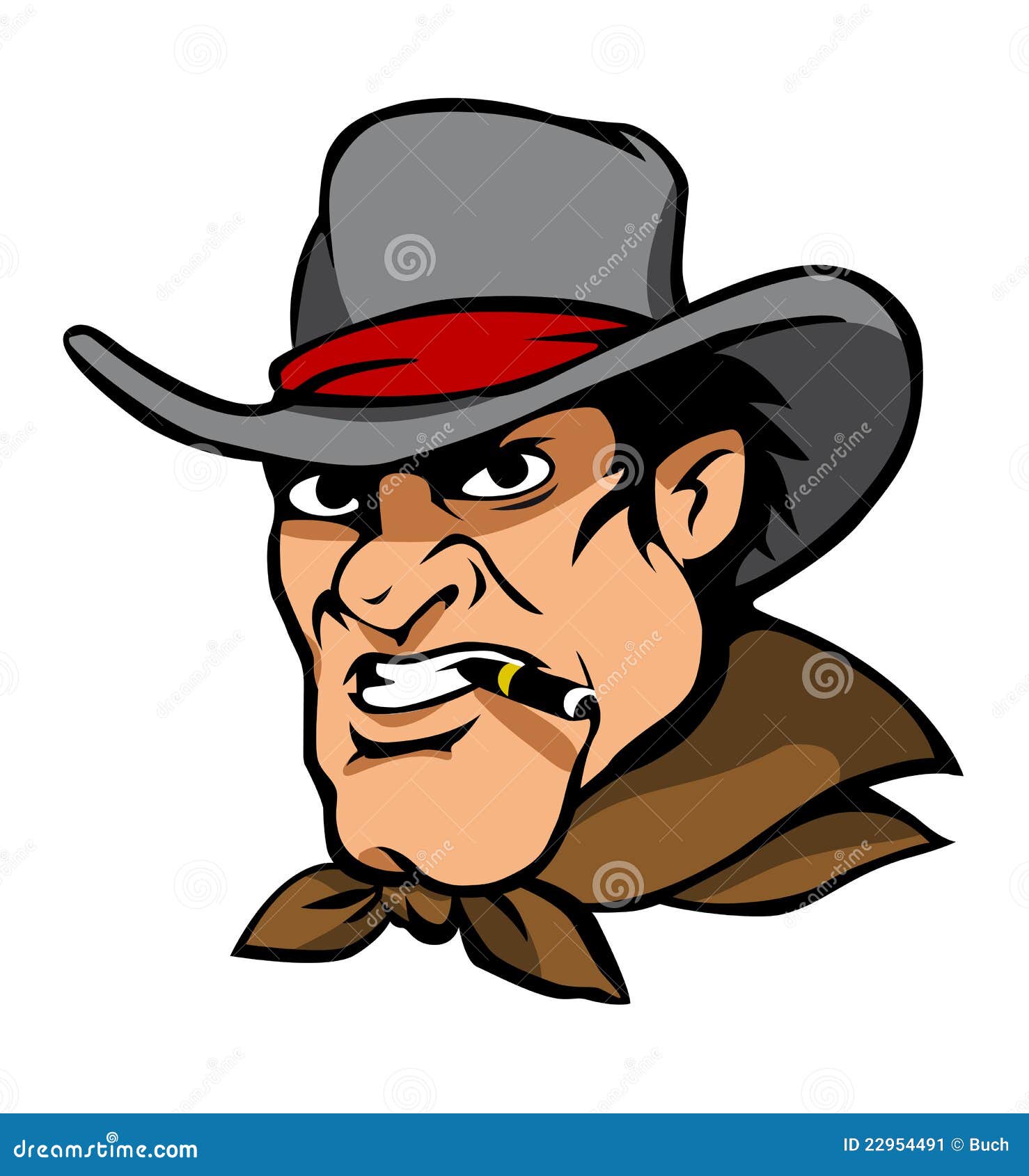 Danger cowboy stock vector. Illustration of shirt, texas - 22954491