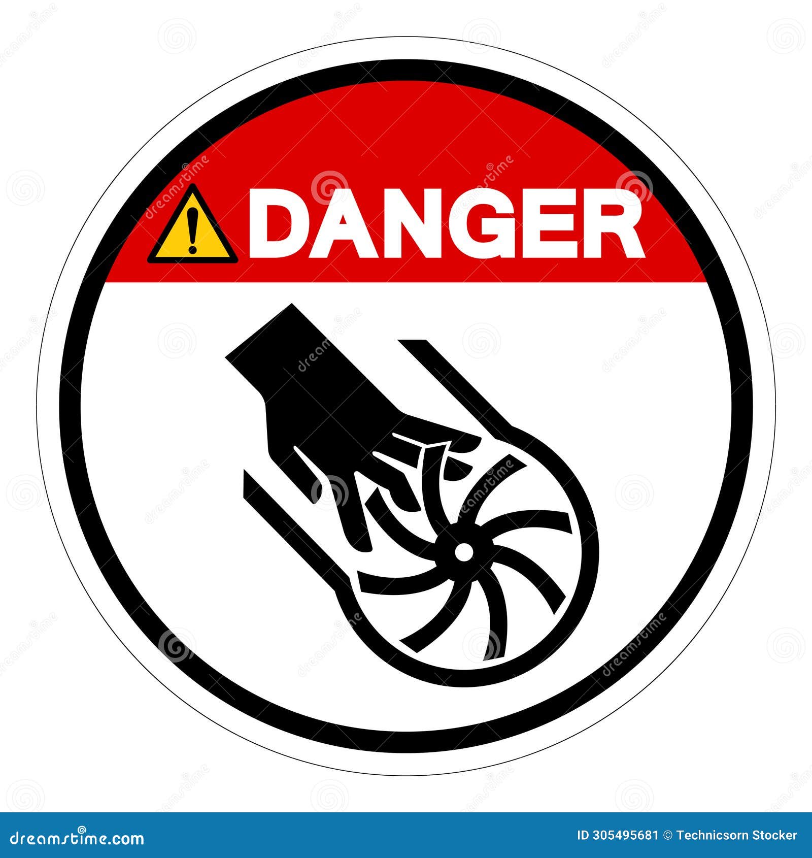 Danger Cutting of Fingers Impeller Blade Symbol Sign, Vector ... Danger Cutting of Fingers Impeller Blade Symbol Sign, Vector ...
