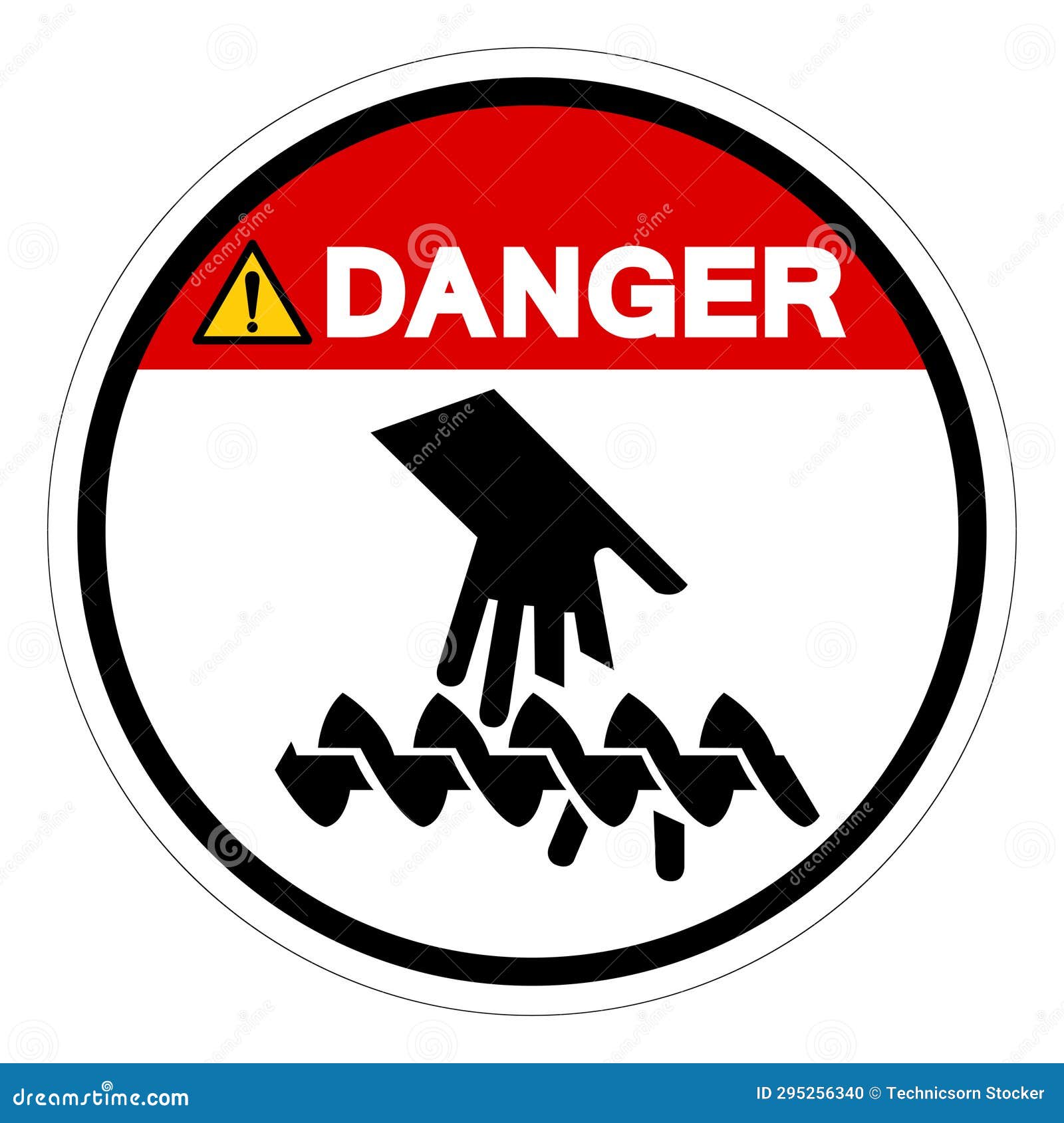Danger Cutting Hand Hazard Symbol Sign, Vector Illustration, Isolate on ...