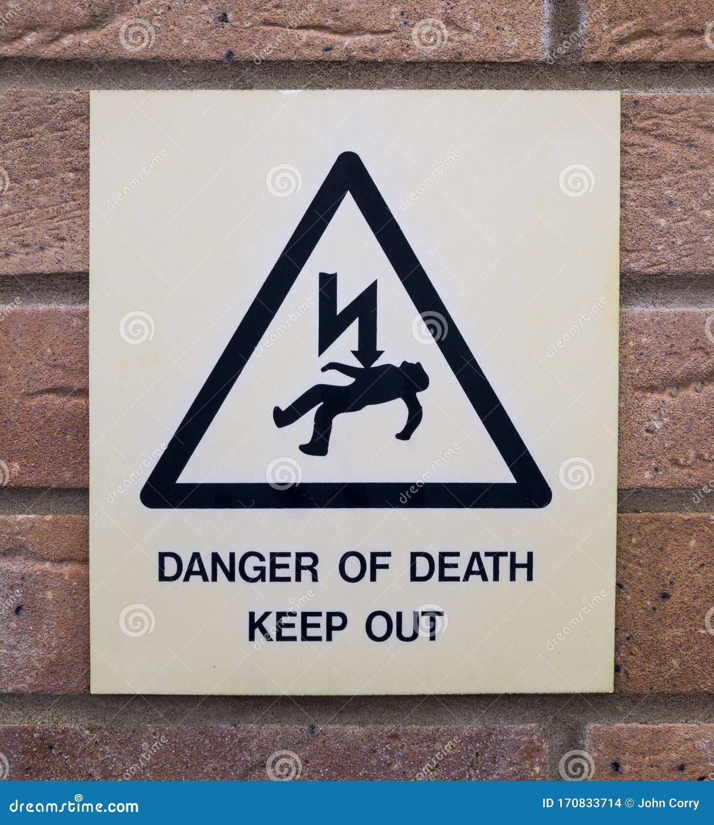 Danger of Death Keep Out Sign Stock Photo - Image of notice, sign ...