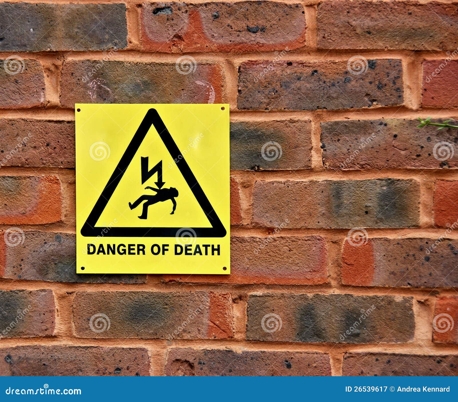 Danger Of Death Warning Sign Royalty-Free Stock Photo | CartoonDealer ...