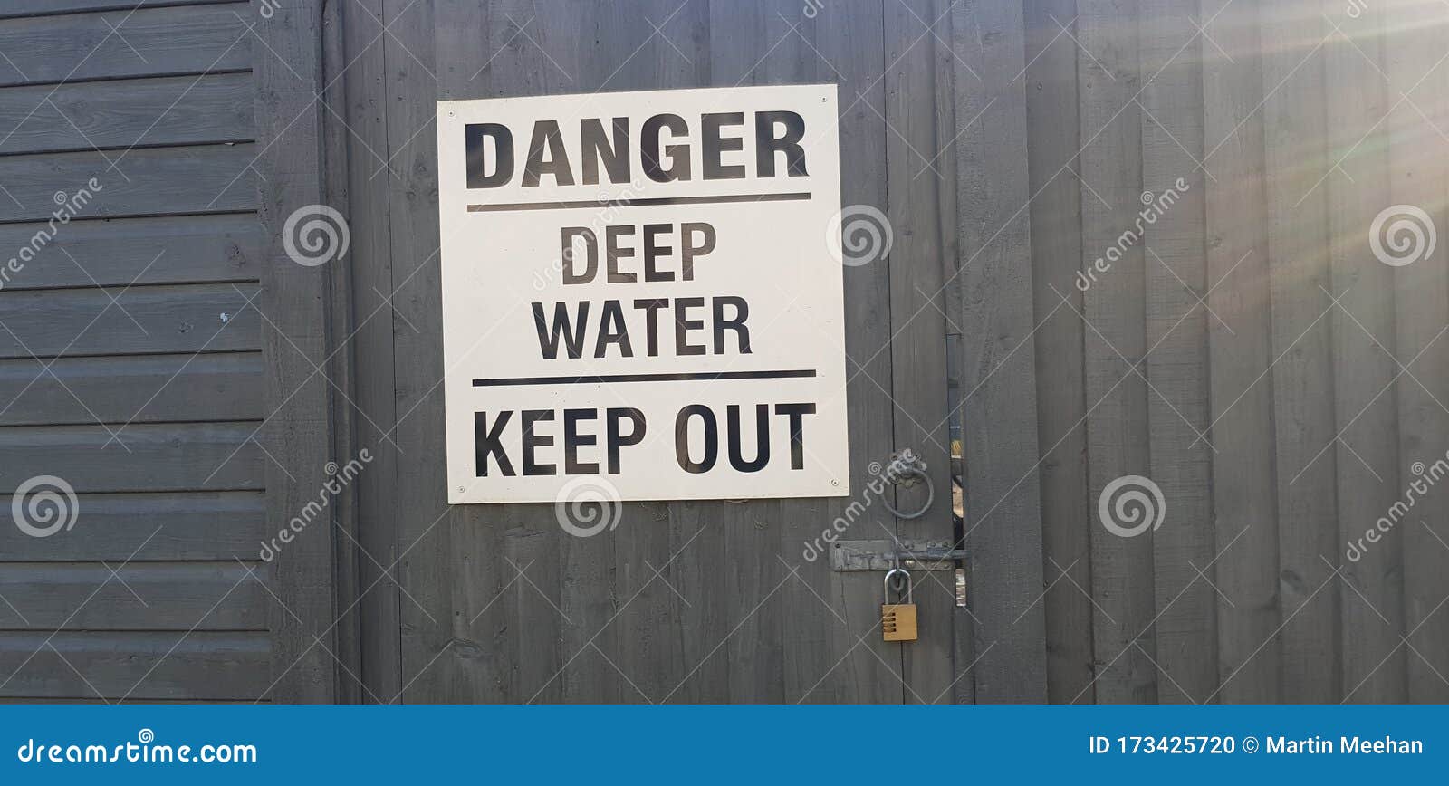 Danger Deep Water Keep Out Sign. Stock Photo - Image of drown, danger ...