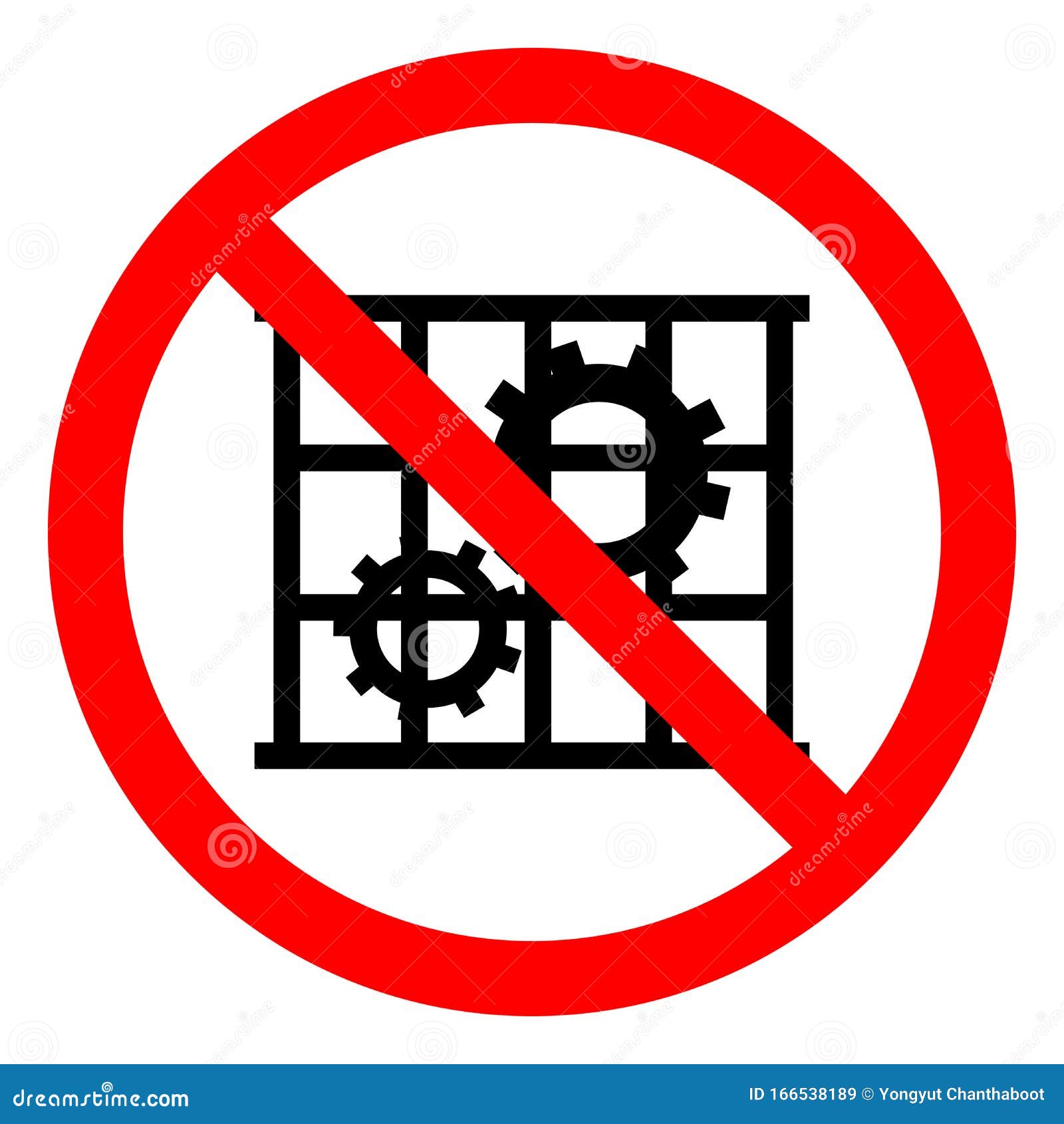 Danger Do Not Use Unless Guards Are In Position Symbol Sign, Vector ...