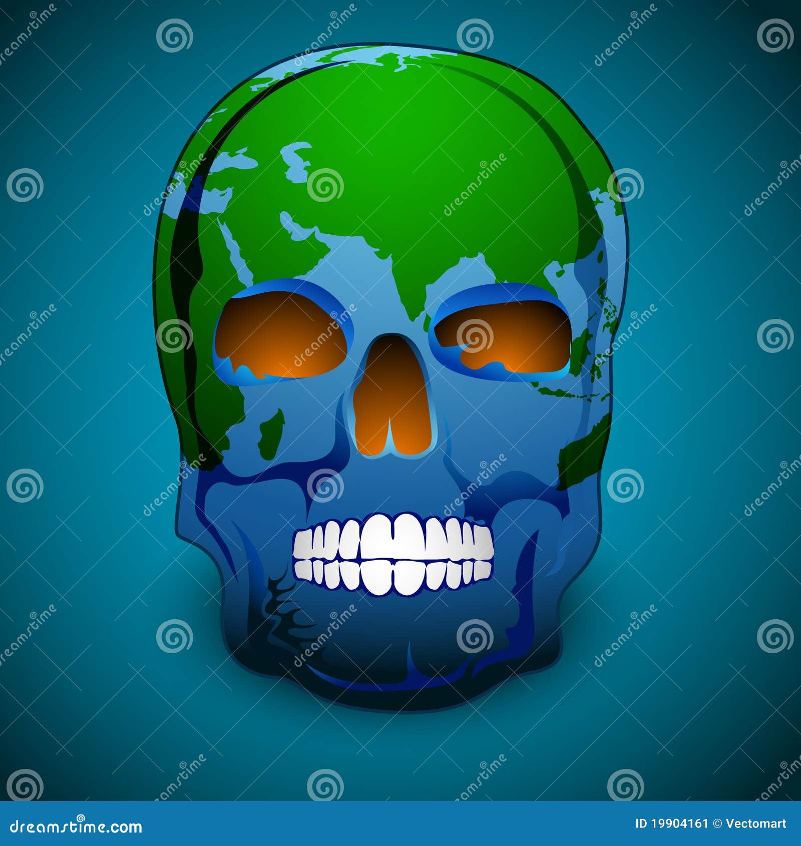 Danger Earth stock illustration. Illustration of artistic - 19904161