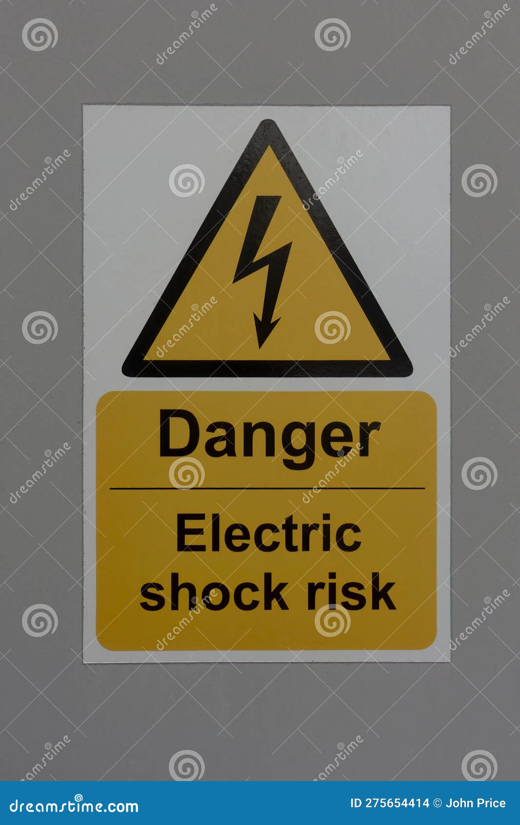 Danger Electric Shock Risk Photo Collage Royalty-Free Stock Image ...