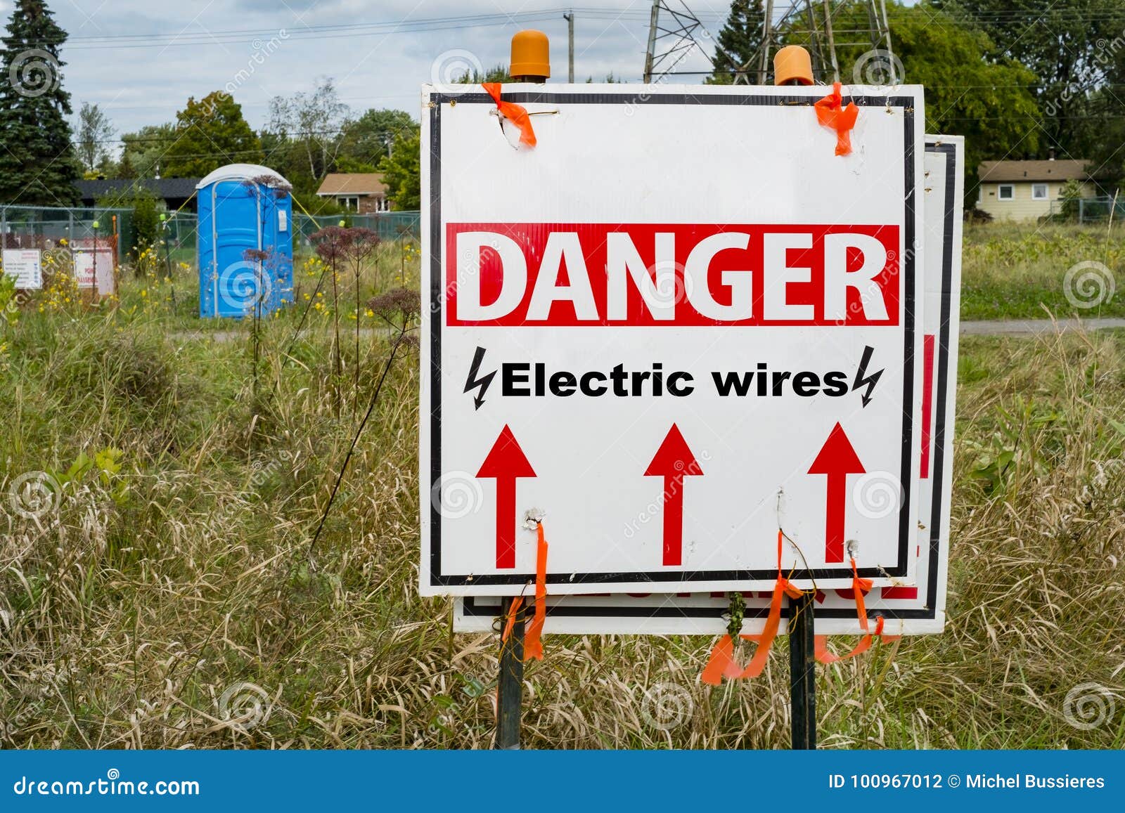 Danger Electric Shock Risk Photo Collage Royalty-Free Stock Image ...