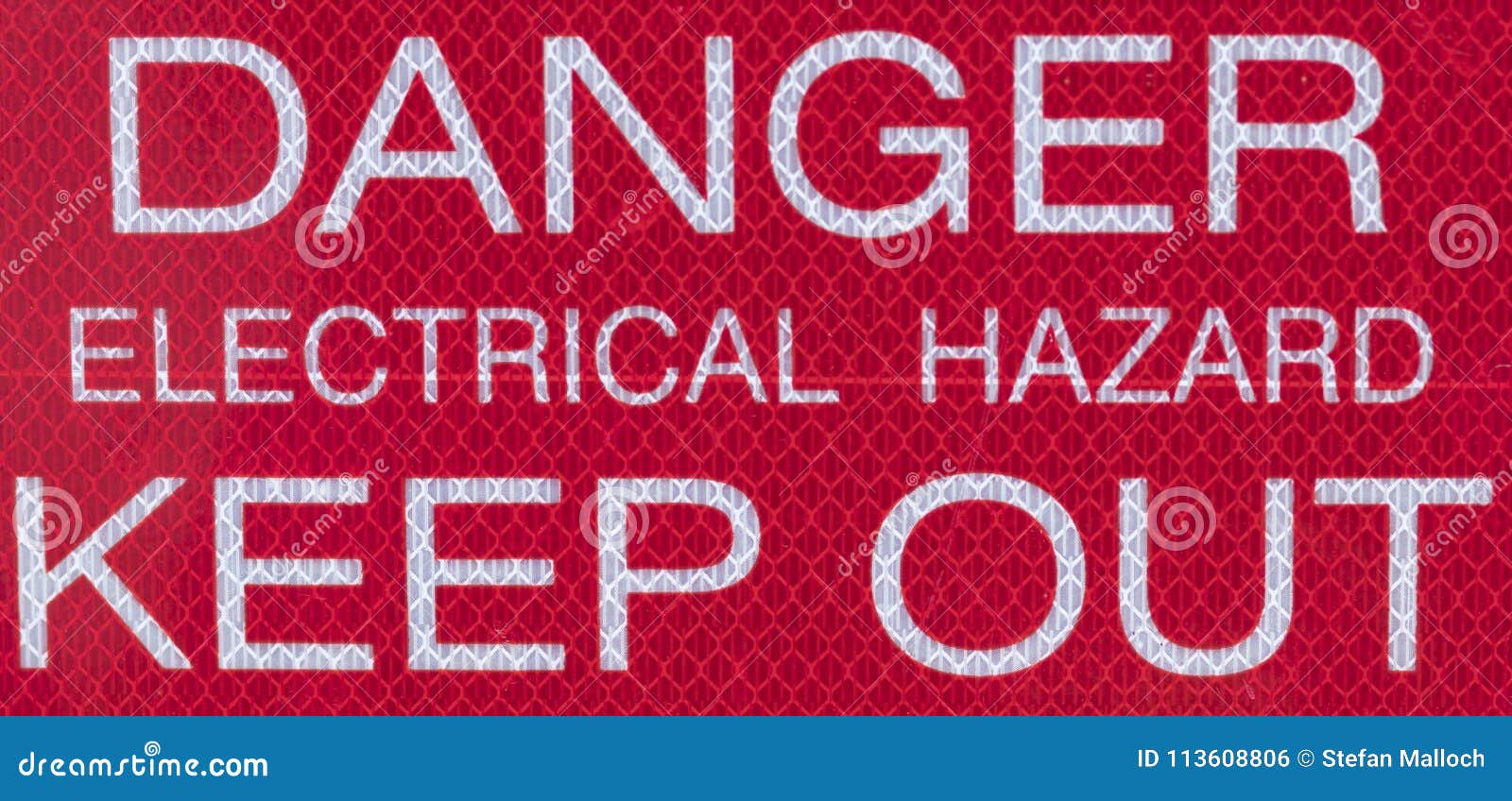 Danger Electrical Hazard Keep Out Sign Stock Photo - Image of energy ...