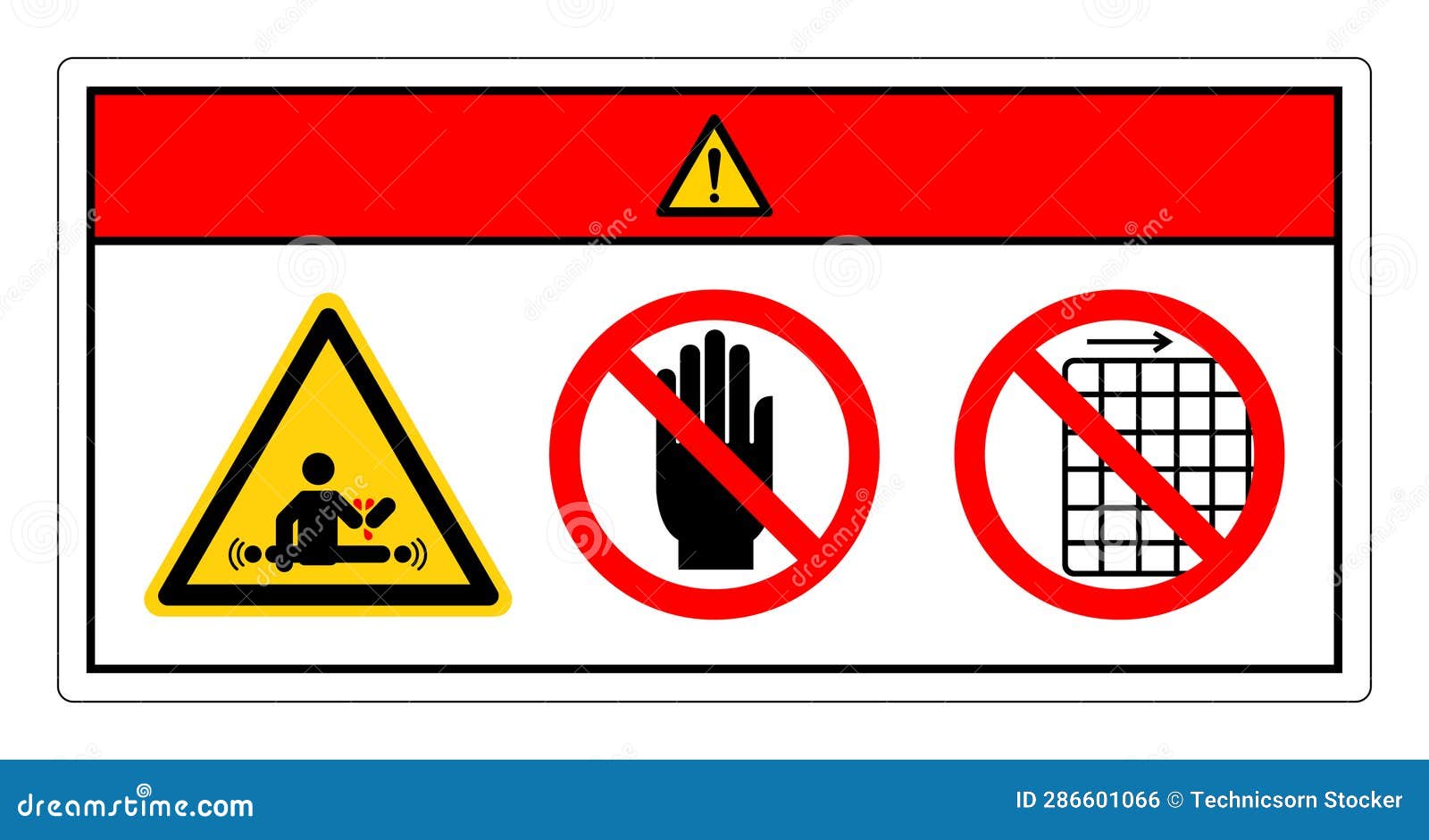 Danger Equipment Starts Automatically Do Not Touch and Do Not Remove ...