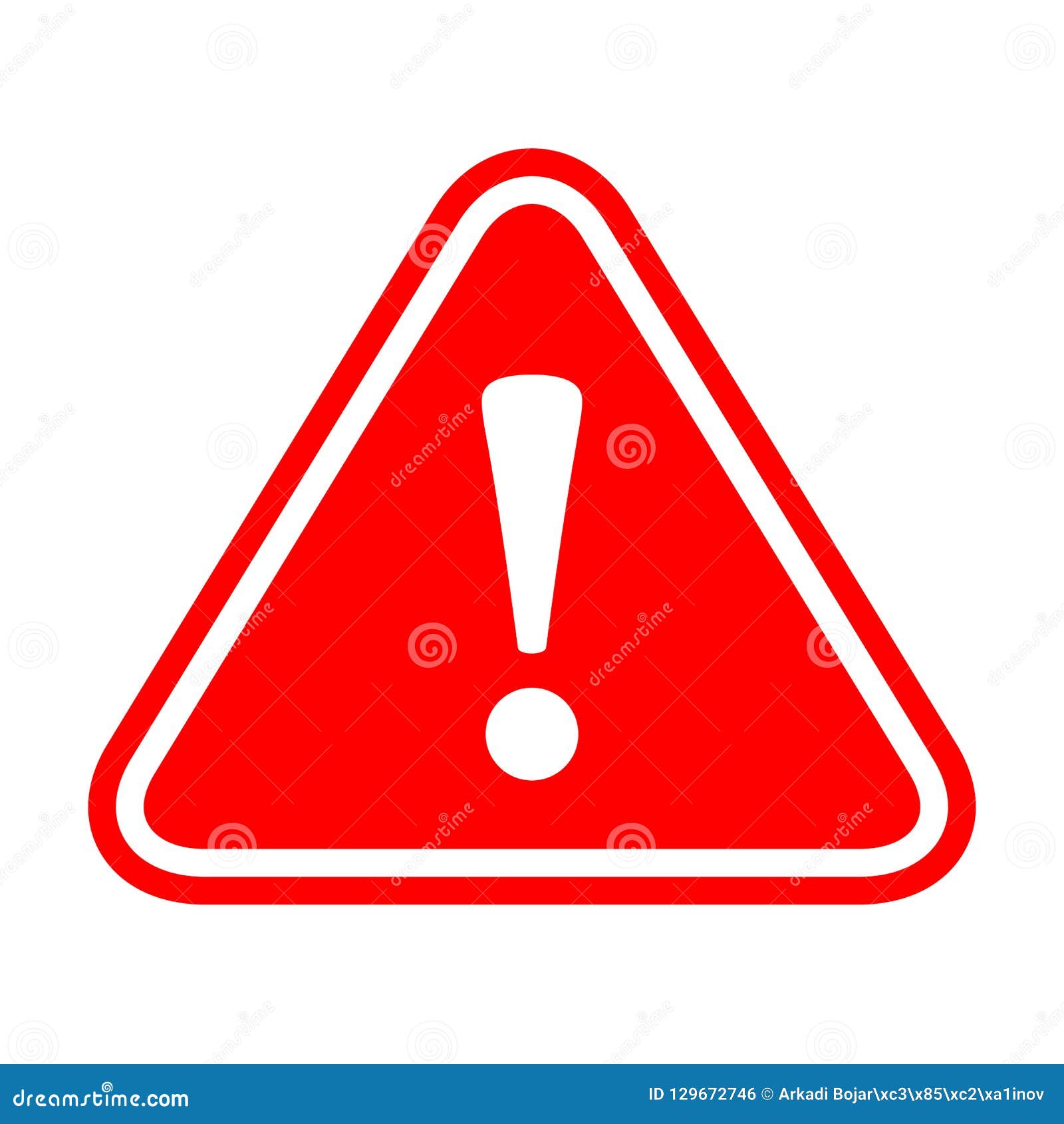Danger Exclamation Vector Sign Stock Vector - Illustration of error ...