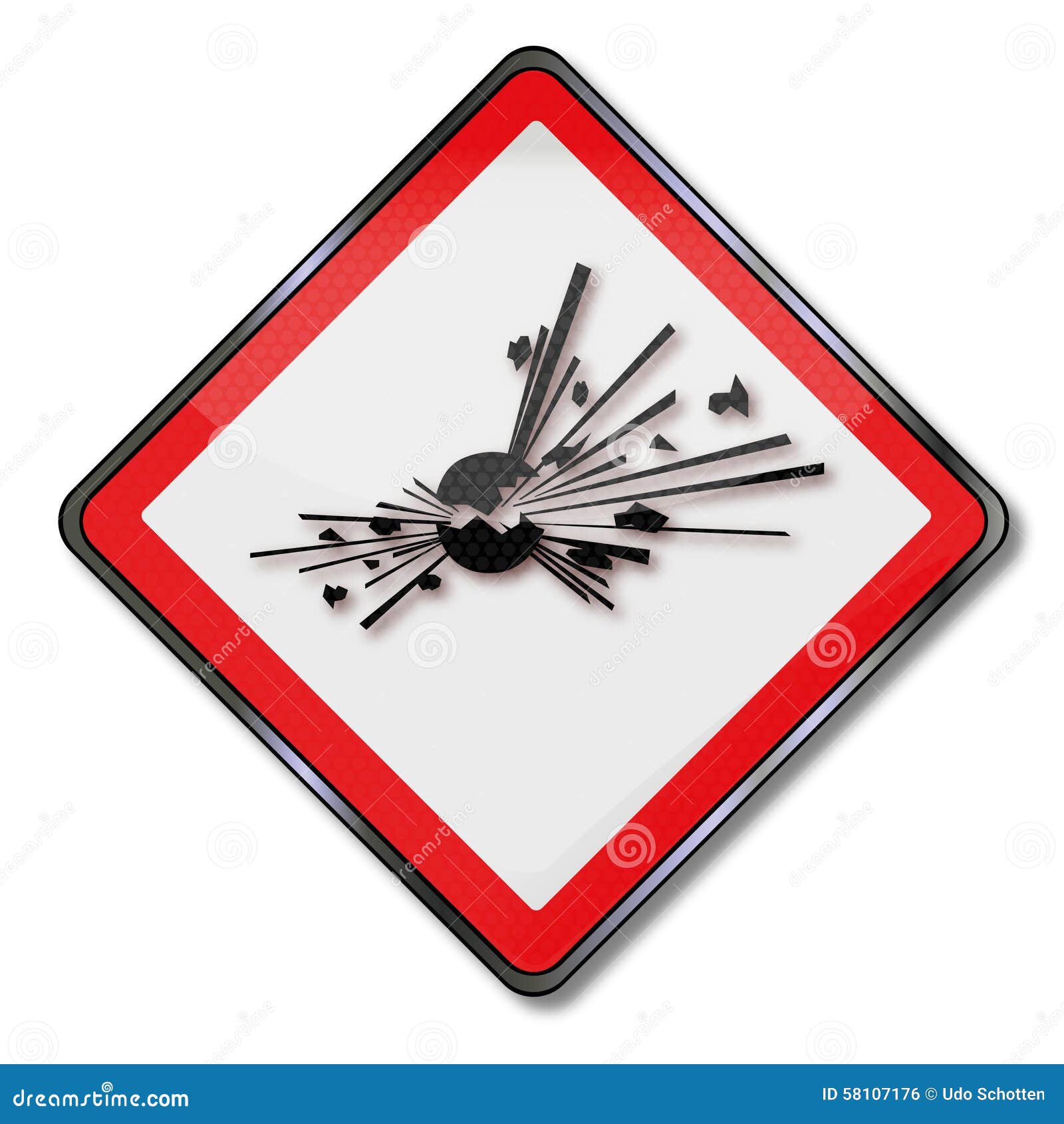 Danger of Explosion and Explosive Substances Stock Vector ...