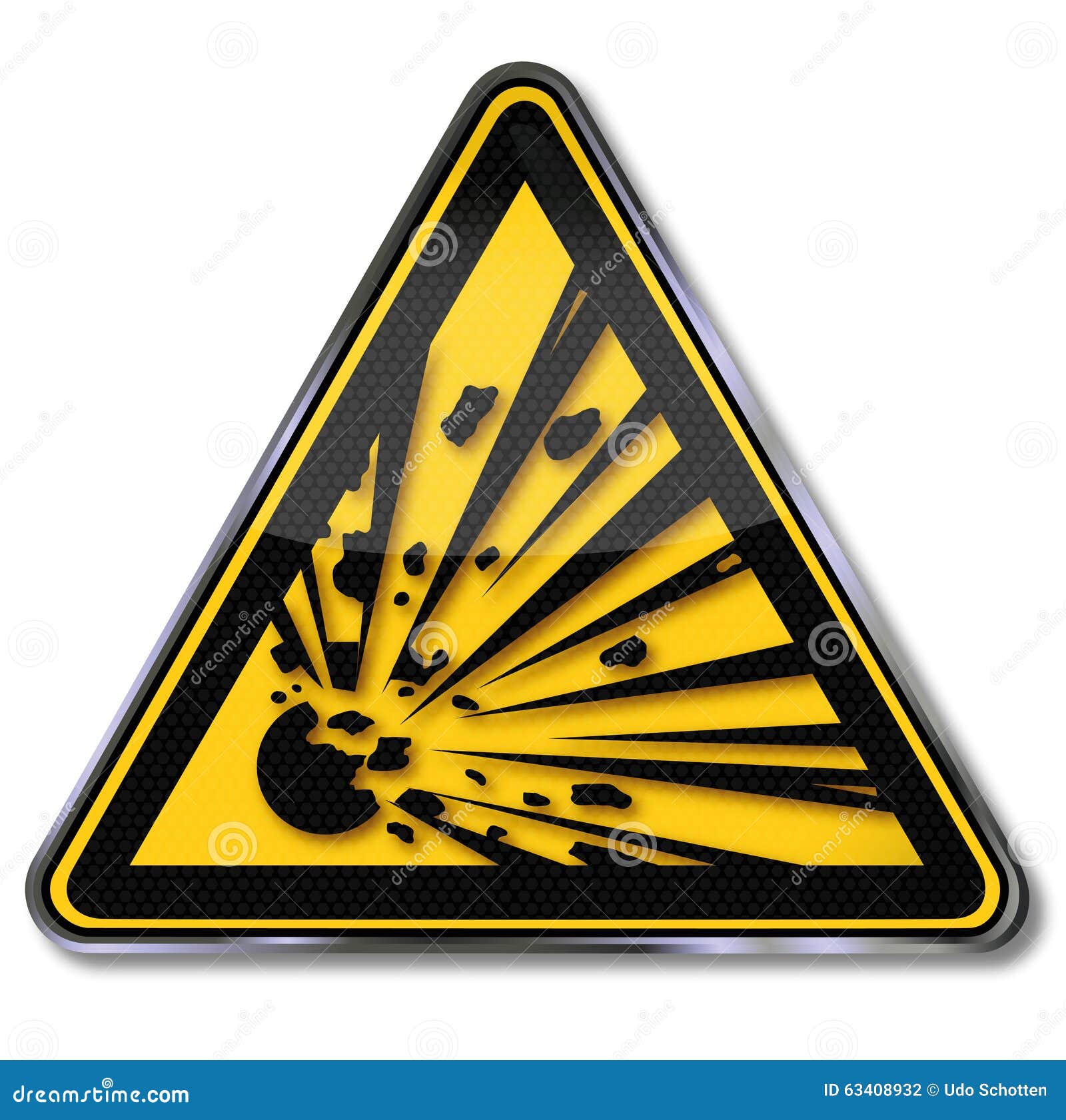 Danger Explosives Sign 3d Rendering Royalty-Free Stock Image ...