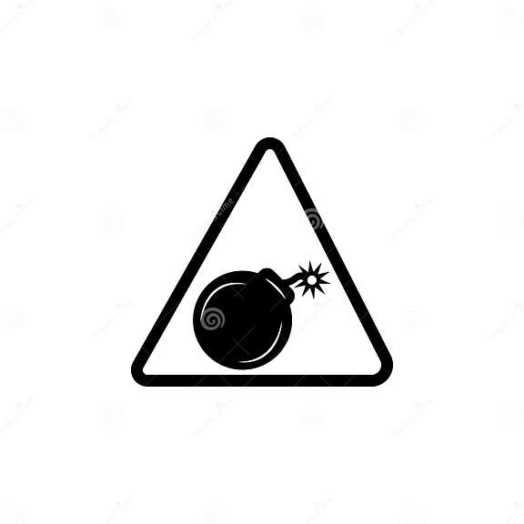 Danger of Explosion Icon. Element of Warning for Mobile Concept and Web ...
