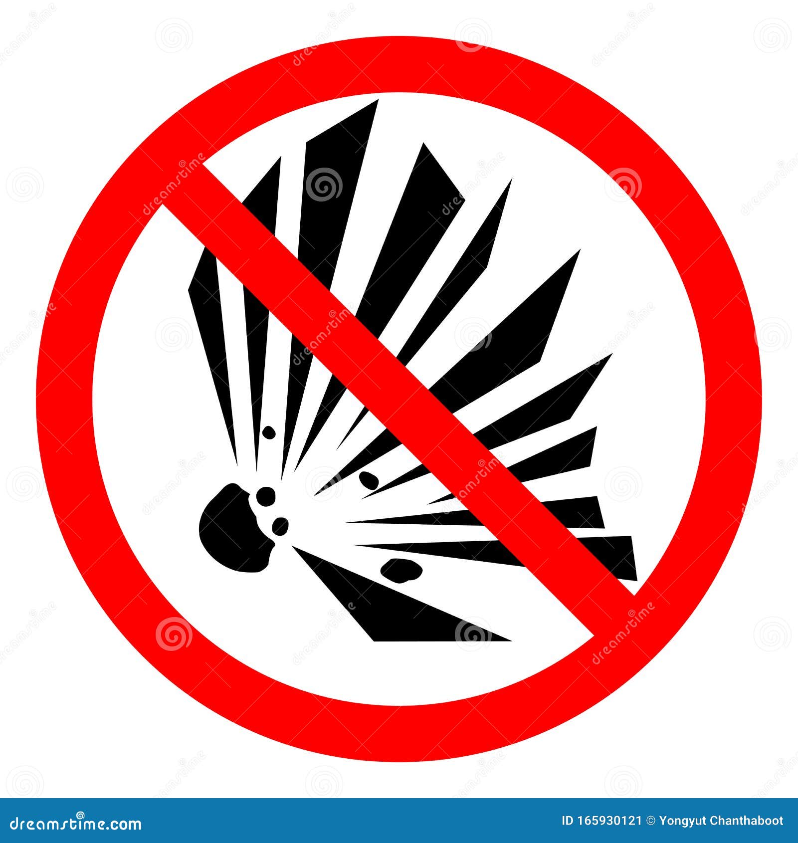 Danger Explosive Symbol Sign,Vector Illustration, Isolated On White ...