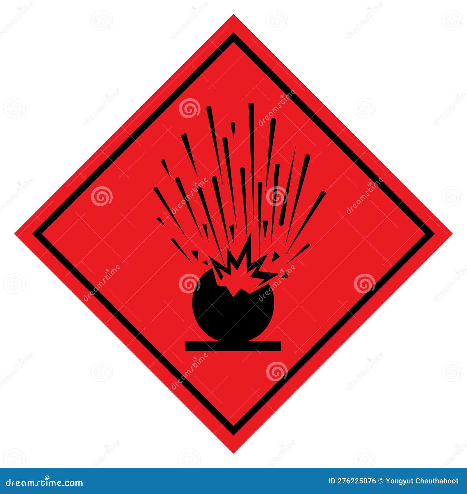 Danger Explosive Symbol Sign ,Vector Illustration, Isolate on White ...