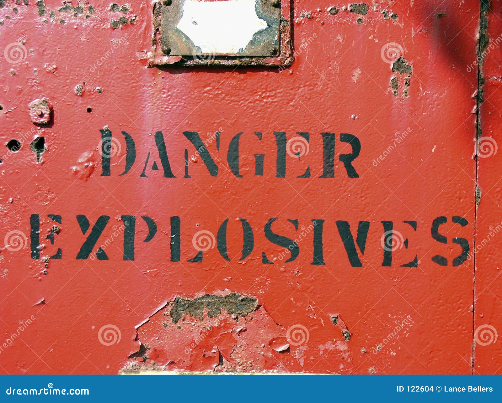 Danger - Explosives stock photo. Image of stencilled, wales - 122604