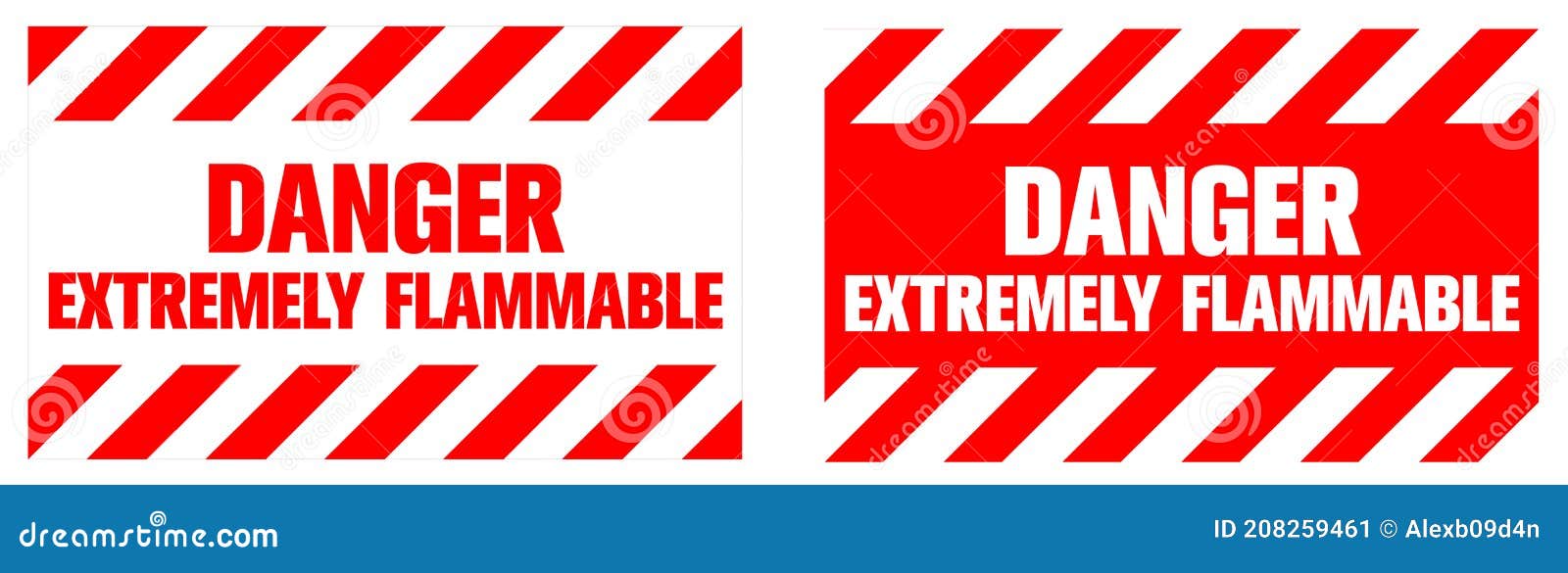 Flammable Warning Sign. Cartoon Vector | CartoonDealer.com #206911045