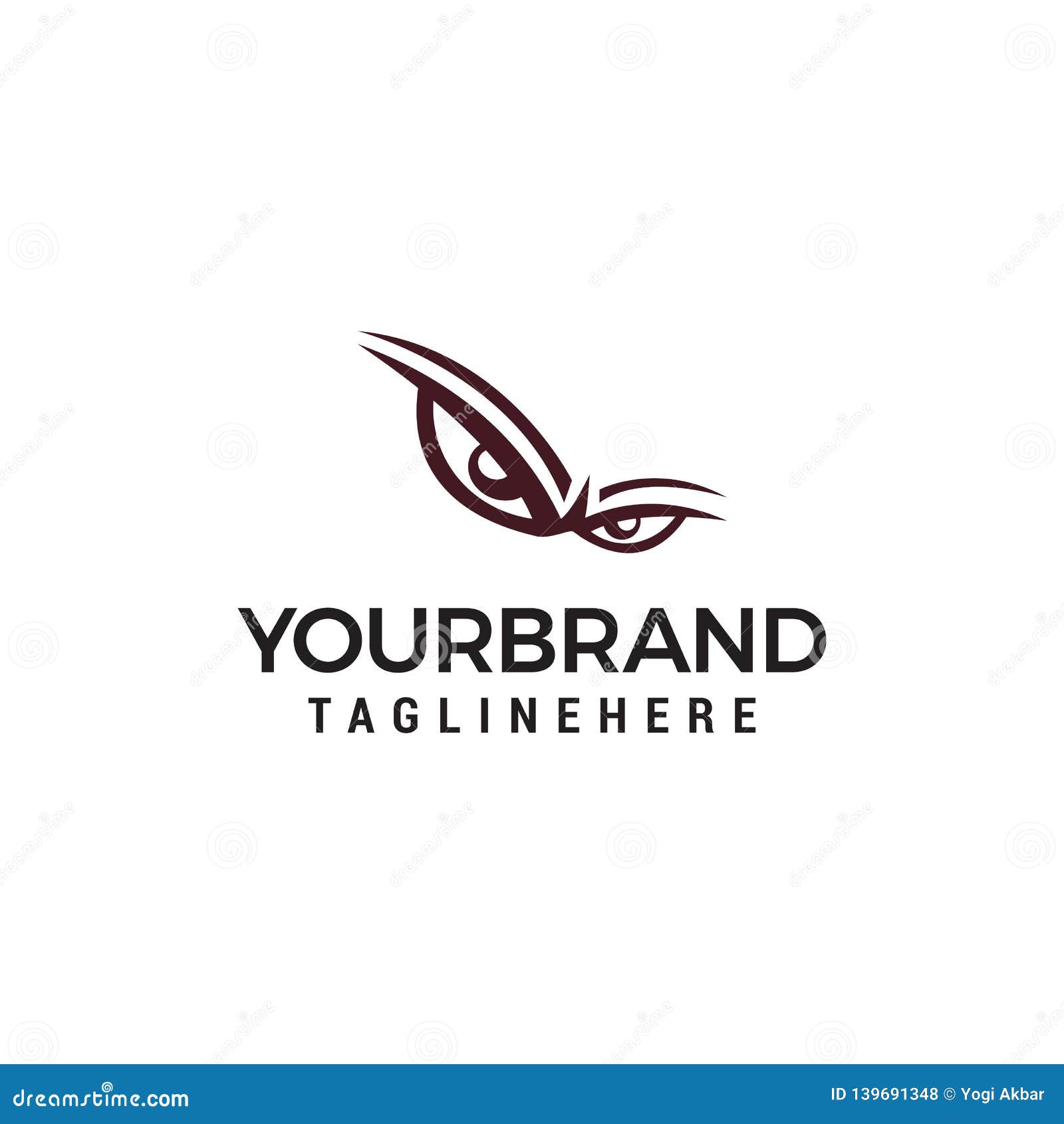 Danger Eyes, Angry Eye Logo Design Template Stock Vector - Illustration ...