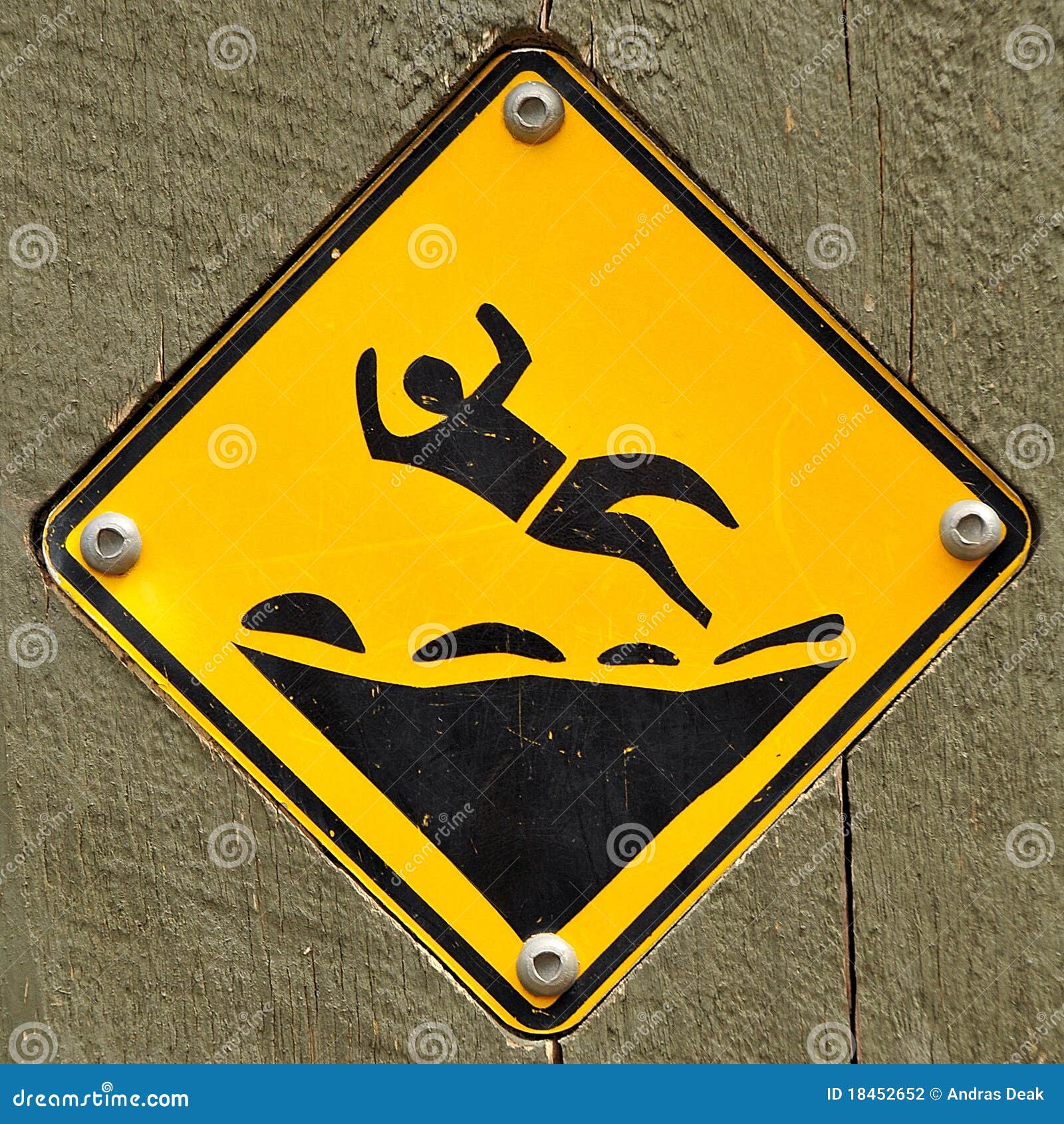 Danger Of Falling At Different Levels In Loading Docks. Fall Hazard ...