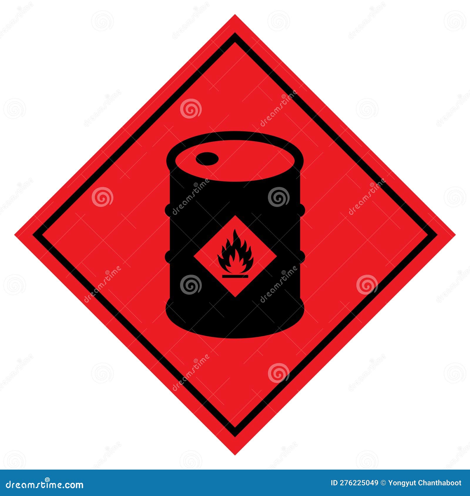 Danger Flammable Liquid Symbol Sign ,Vector Illustration, Isolate on ...