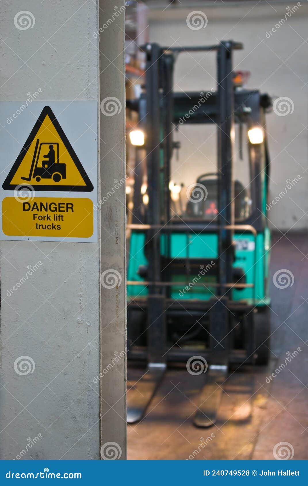 Danger FLT stock photo. Image of operating, risk, lifting - 240749528