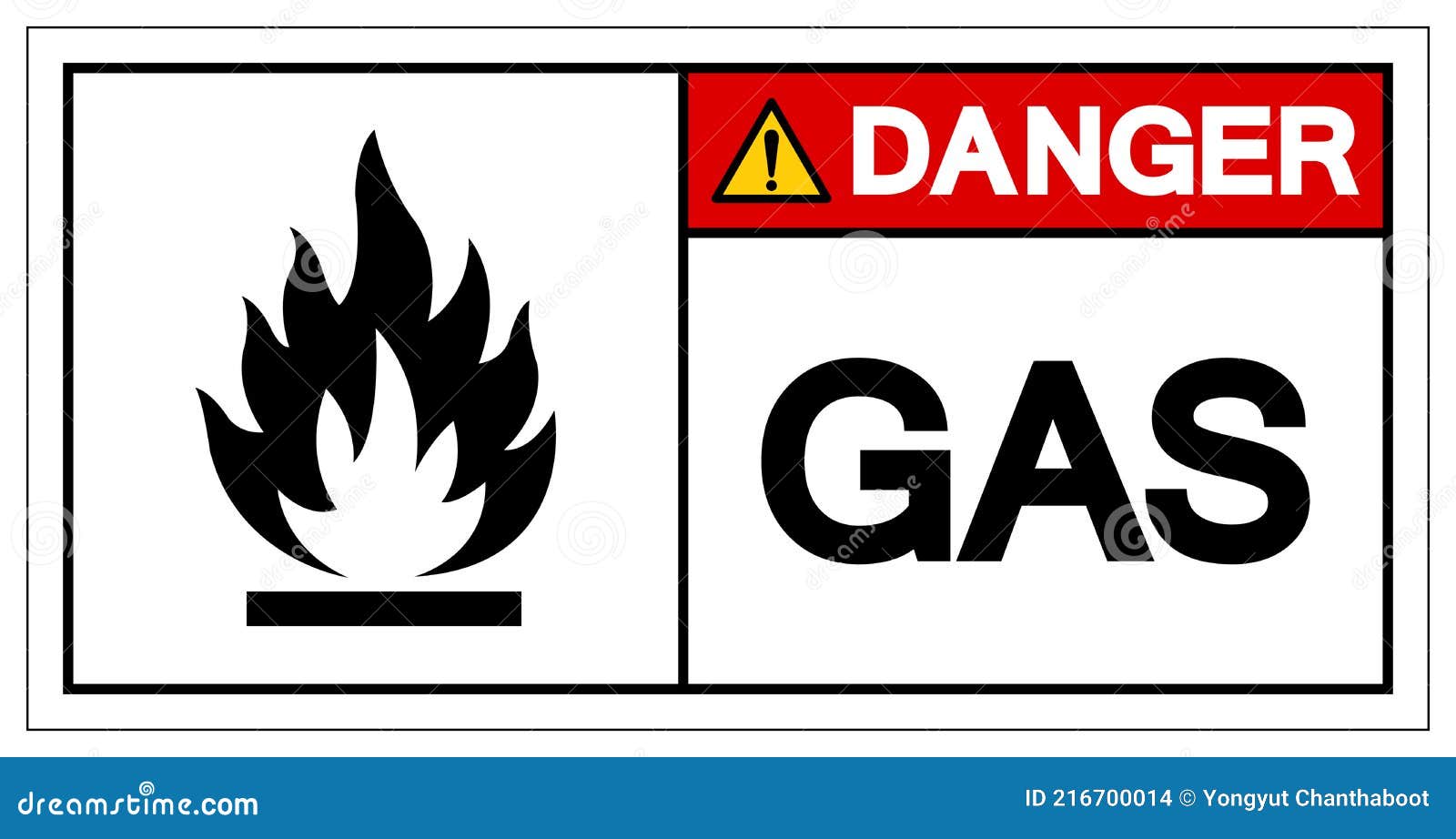 Danger Gas Symbol ,Vector Illustration, Isolate on White Background ...