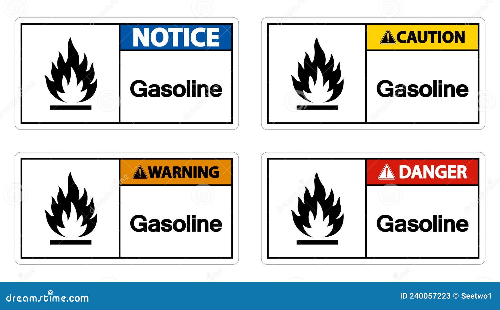 Danger Gasoline Symbol Sign, Vector Illustration, Isolate On White ...
