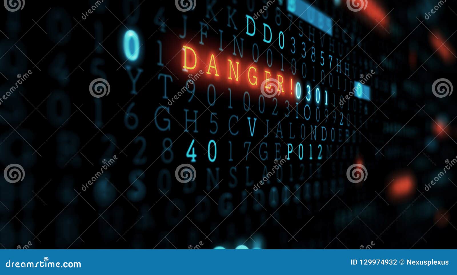 Danger of hack attack stock illustration. Illustration of system ...
