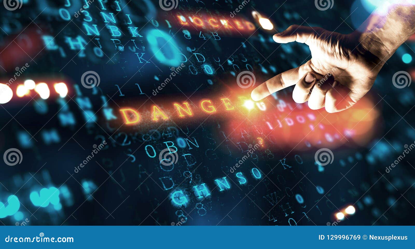 Danger of hack attack stock image. Image of password - 129996769