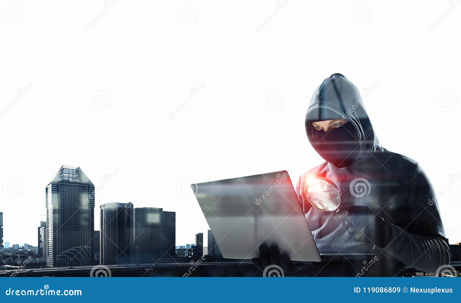 Danger of hack attack stock image. Image of building - 119086809