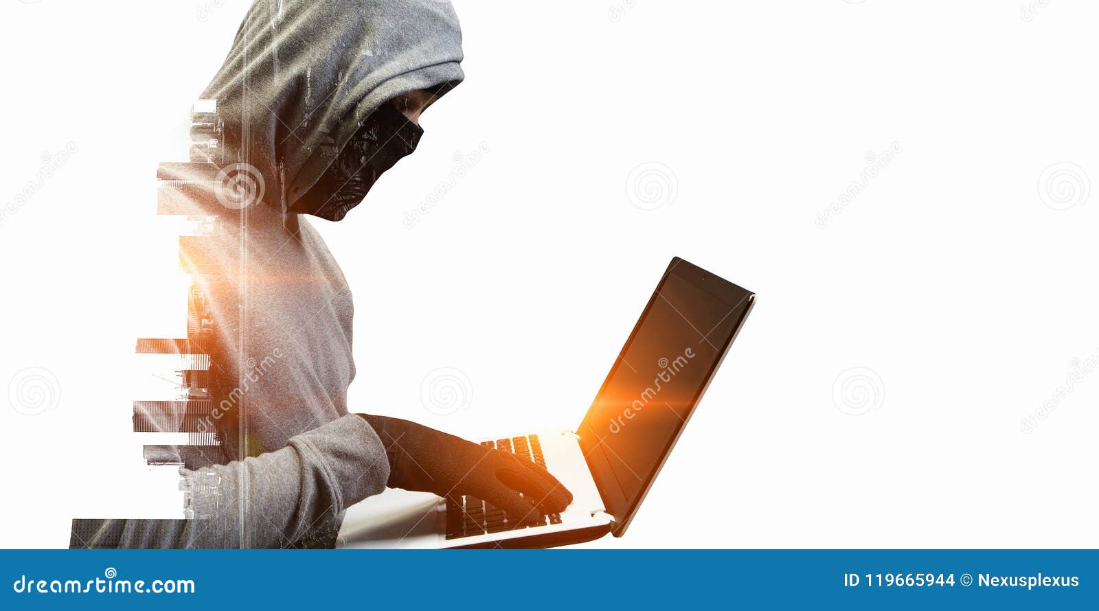 Danger of hack attack stock photo. Image of internet - 119665944