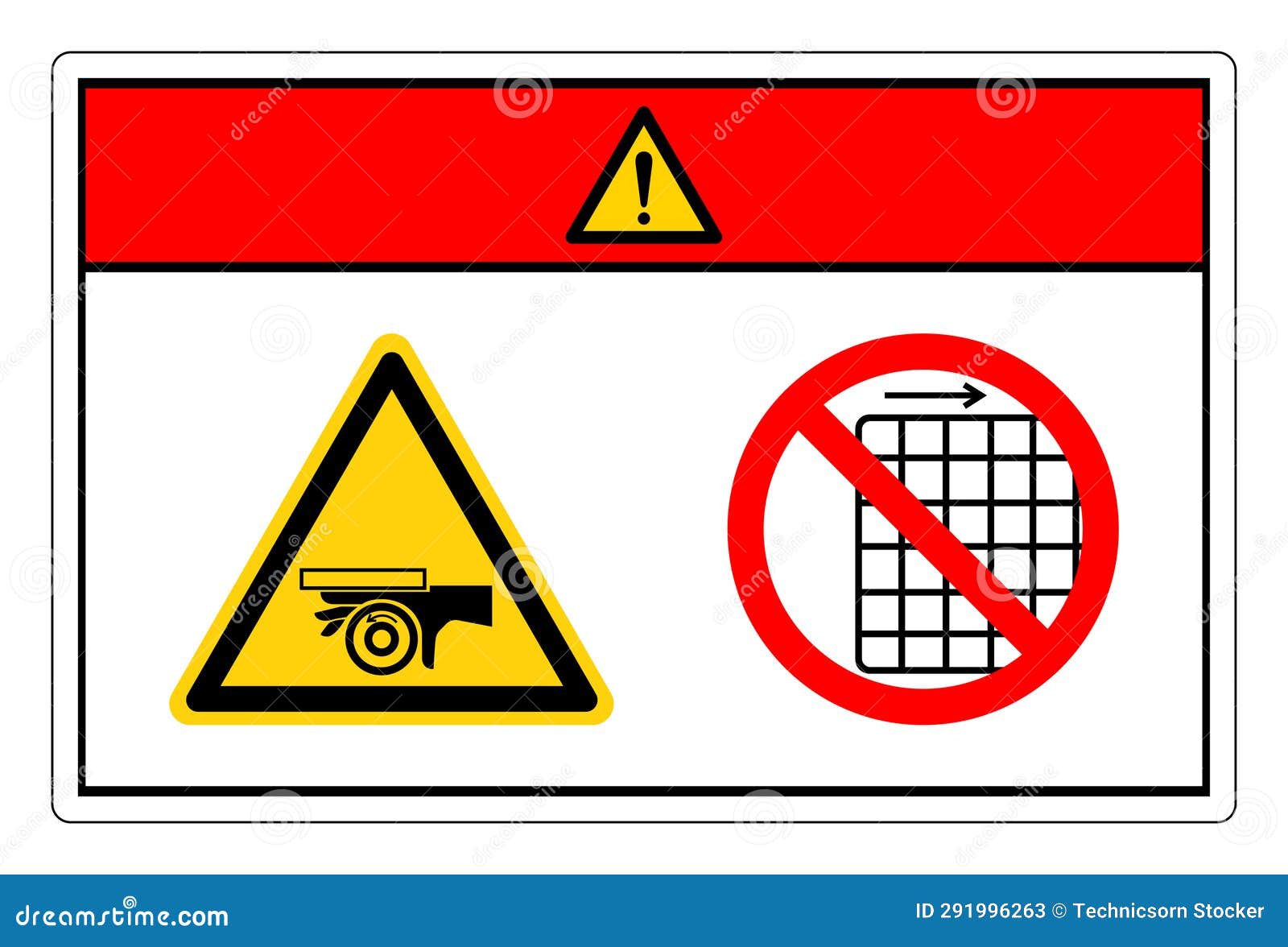 Danger Hand Crush Roller Pinch Point Symbol Sign, Vector Illustration ...
