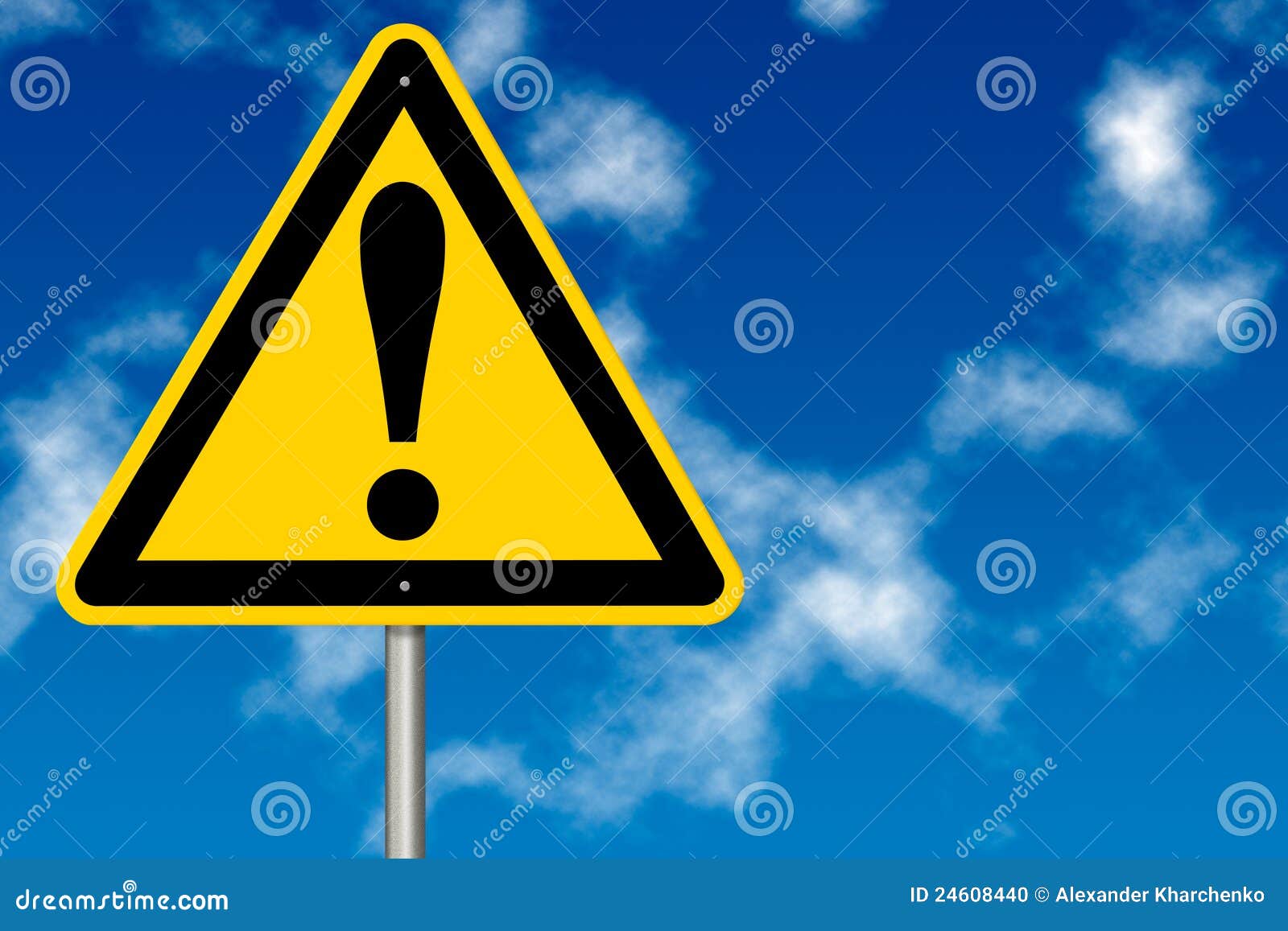 Sign Of Danger Of Falling Stairs Slip Warning Caution On Marble Royalty ...