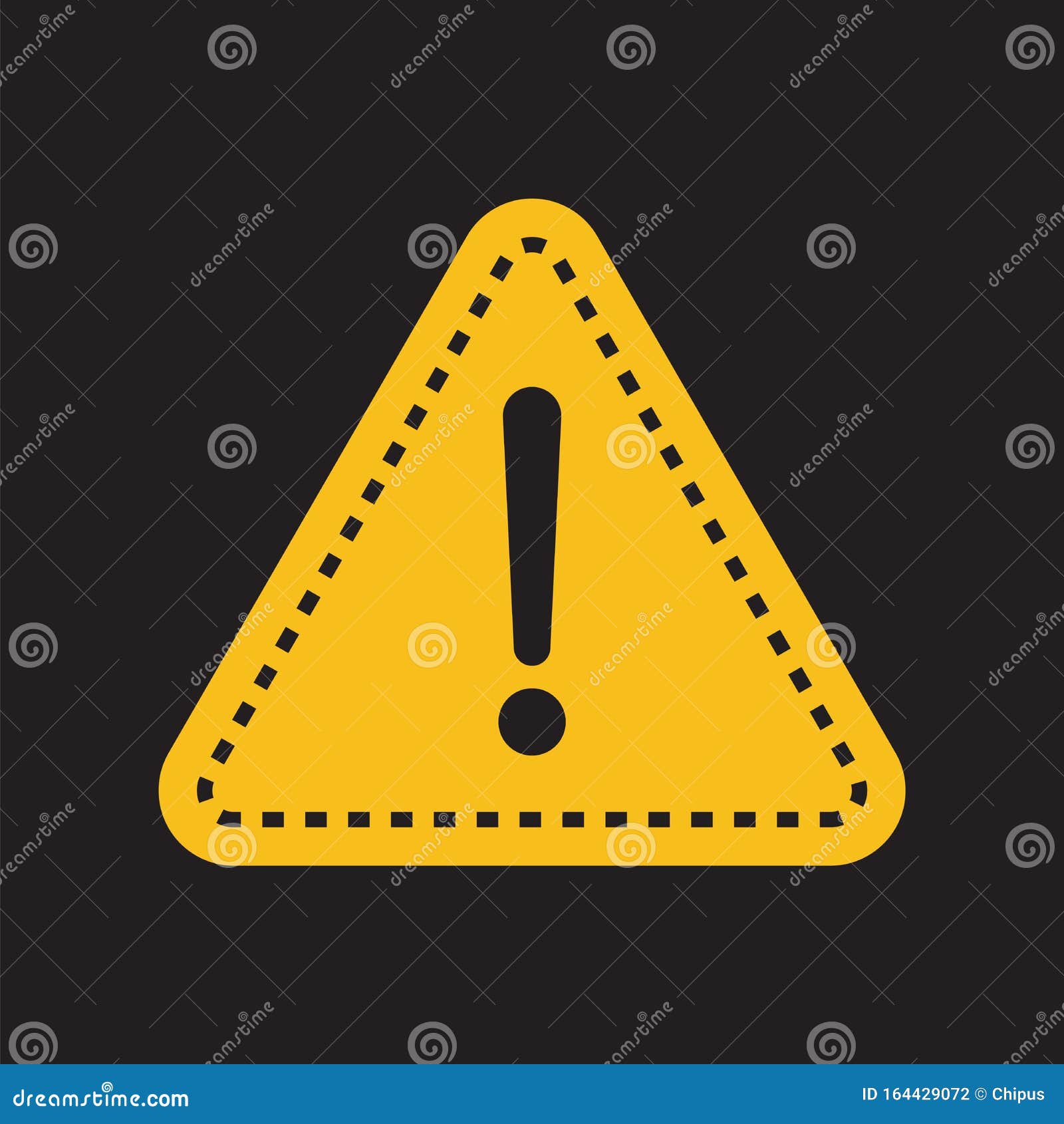 Danger or Hazard Yellow Symbol. Danger Alert Stock Vector ...